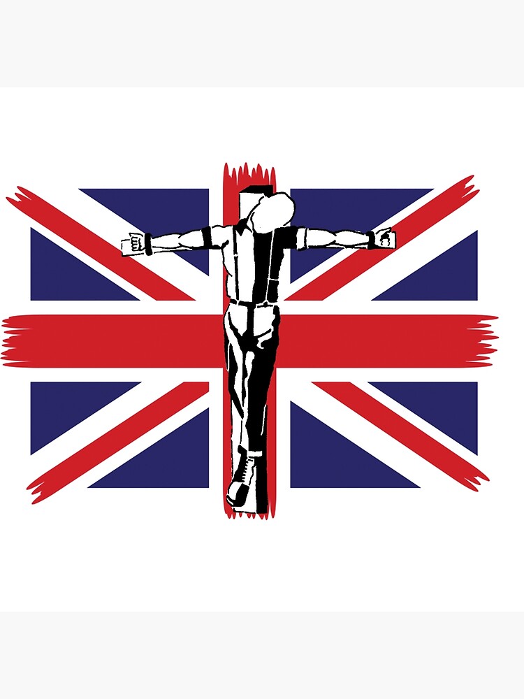 "Crucified - Skinhead Flag" Poster for Sale by Mindriot-Design | Redbubble