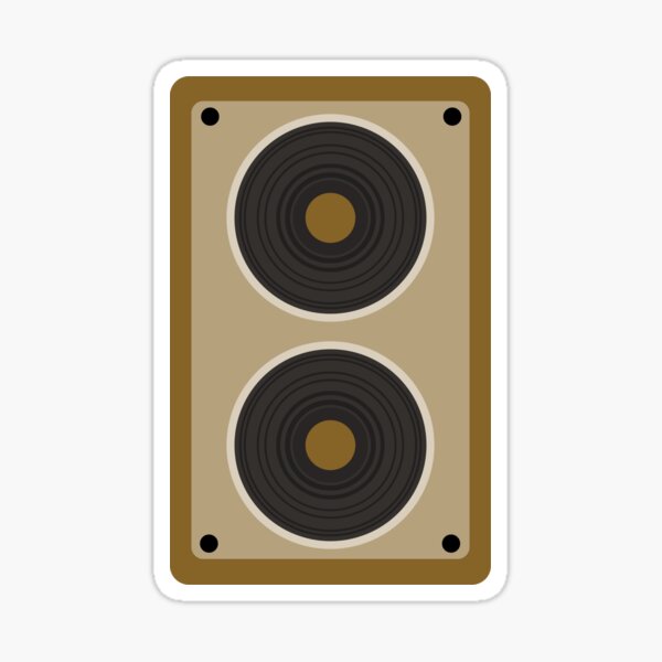 "Iconic Vintage Music Speaker" Sticker for Sale by tekstalgia | Redbubble