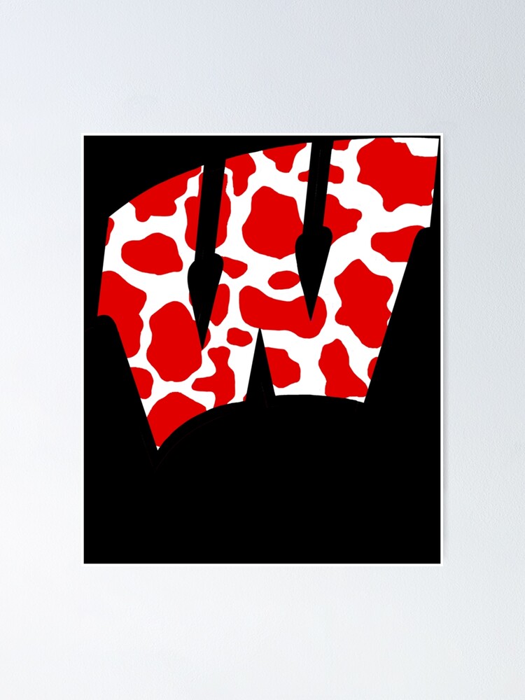 "Cow Print UW Madison Logo " Poster for Sale by BougieStore | Redbubble