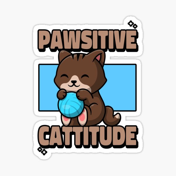 "Positive Attitude Stickers and Tees" Sticker for Sale by AwEL1 | Redbubble