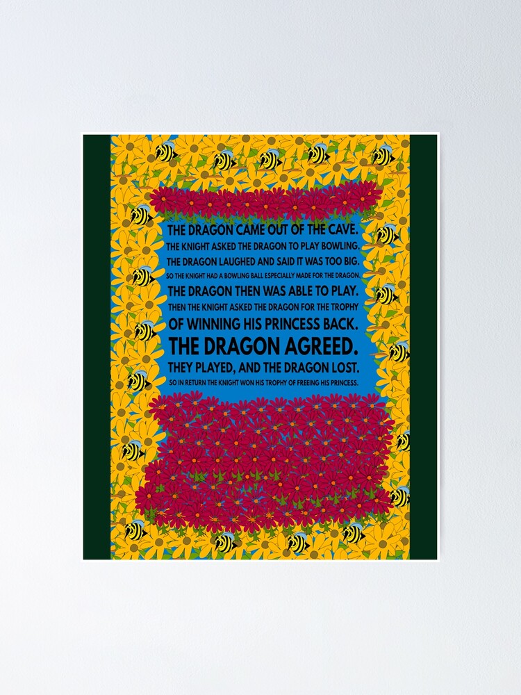 "Bowling dragon" Poster for Sale by HolmesJessica | Redbubble