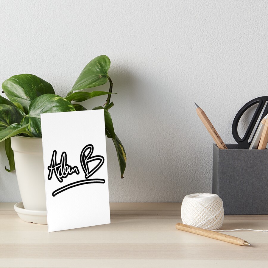 "Adam B Merch Adamb Logo" Art Board Print by SamibShop | Redbubble