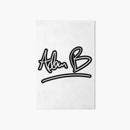 "Adam B Merch Adamb Logo" Art Board Print by SamibShop | Redbubble