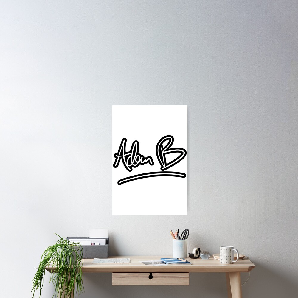 "Adam B Merch Adamb Logo" Poster for Sale by SamibShop | Redbubble