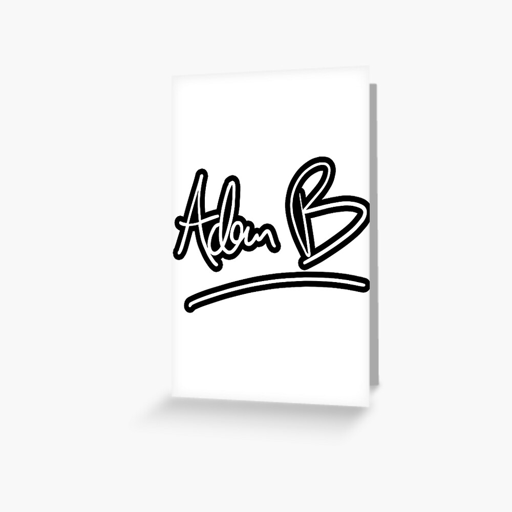 "Adam B Merch Adamb Logo" Greeting Card by SamibShop | Redbubble