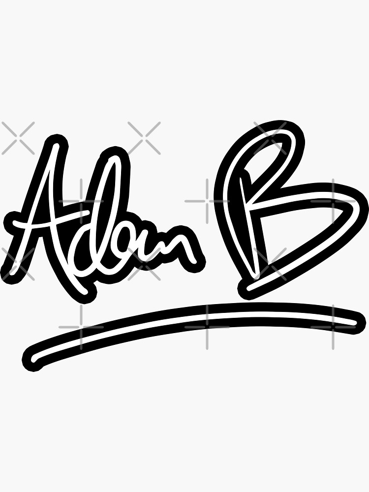 "Adam B Merch Adamb Logo" Sticker for Sale by SamibShop | Redbubble