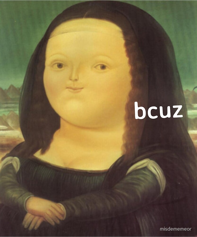 "Bcuz Meme Framed" by misdememeor | Redbubble