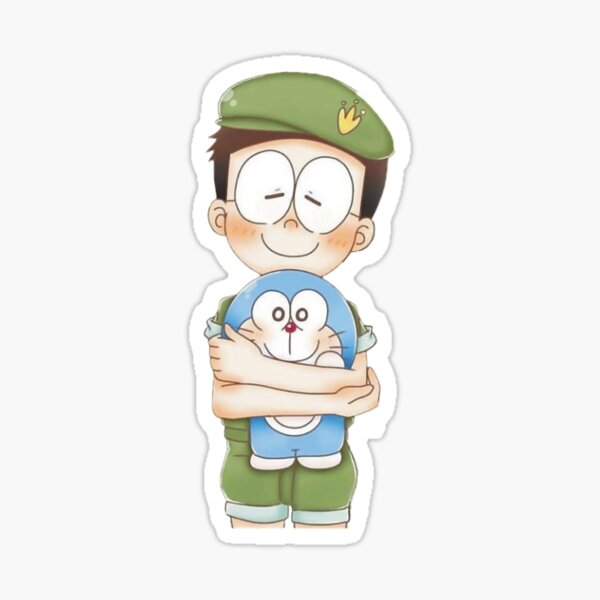 "Nobita with Doremon" Sticker for Sale by mdoanquan7 | Redbubble