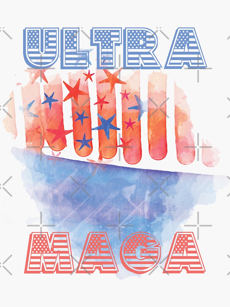 "Ultra Maga" Sticker for Sale by Mychap | Redbubble