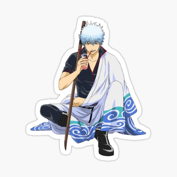 "Gintoki Sakata - Gintama" Sticker for Sale by LittleDelta | Redbubble