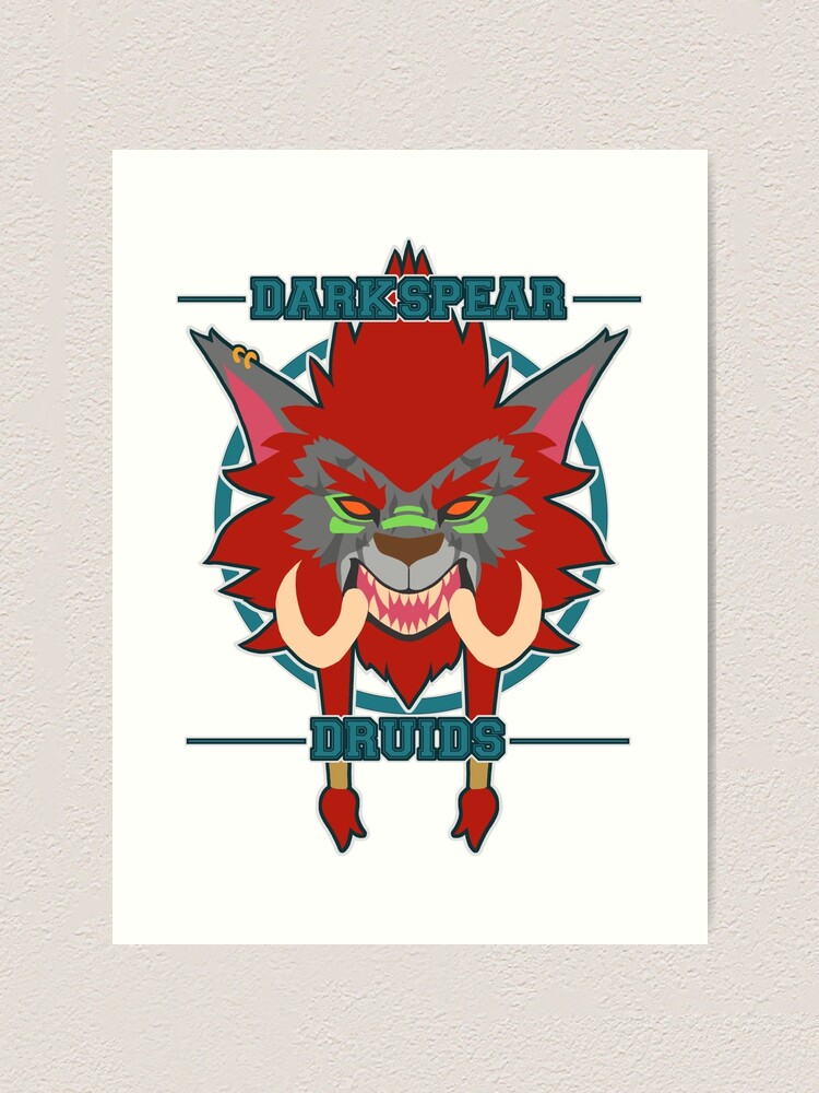 "Darkspear Druids Sports Logo" Art Print by plaidplatypus | Redbubble