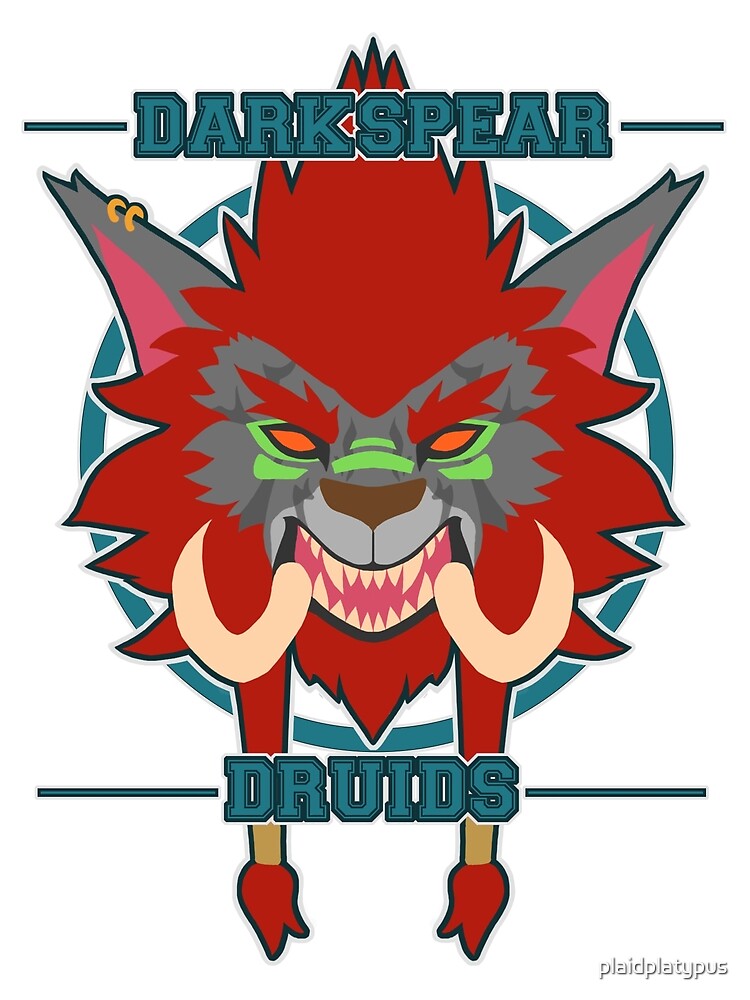 "Darkspear Druids Sports Logo" Art Print by plaidplatypus | Redbubble