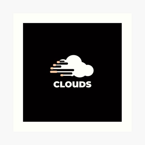 "modern and beautiful cloud logo" Art Print for Sale by xeondesign ...