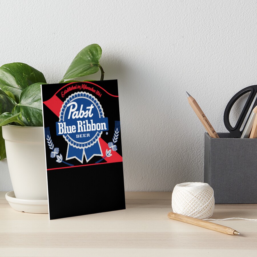 "pabst blue ribbon " Art Board Print for Sale by RhondaMullin | Redbubble