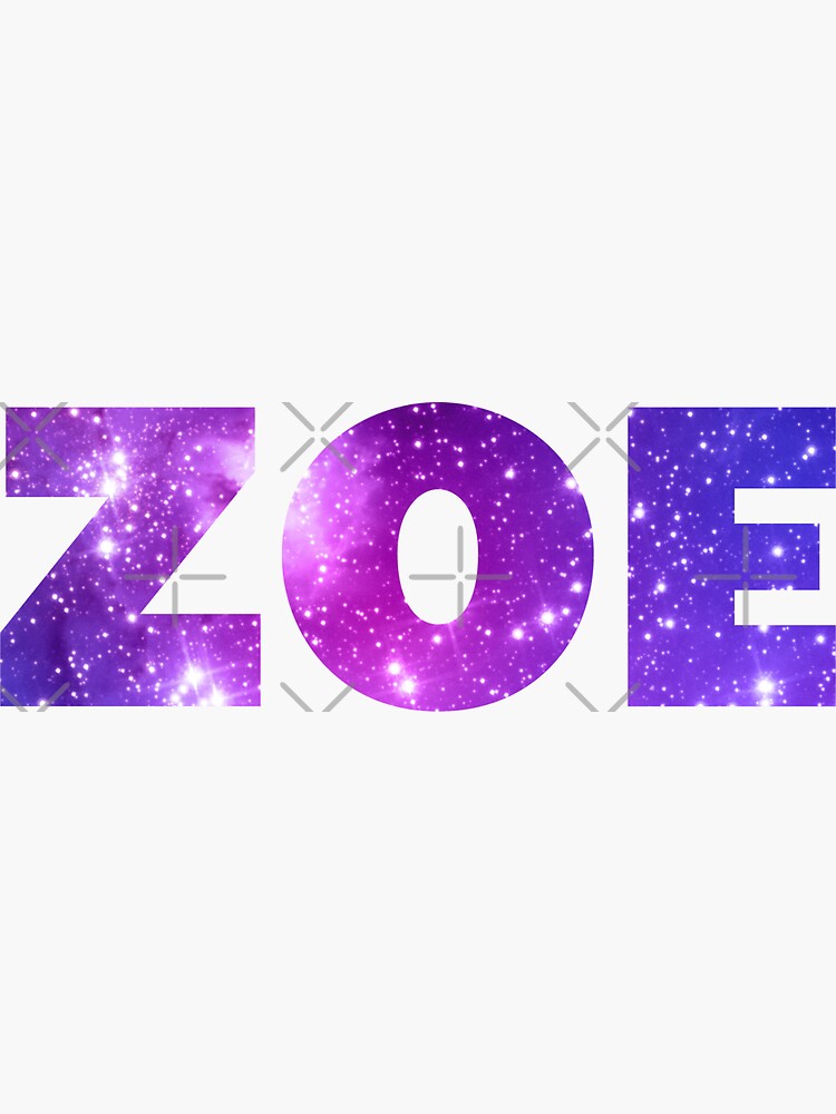 "Zoe" Sticker for Sale by lucy-mac | Redbubble