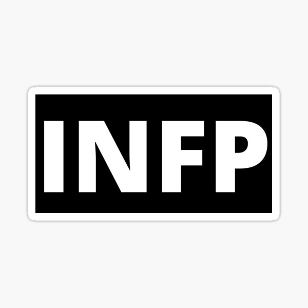 "INFP" Sticker by Typify | Redbubble