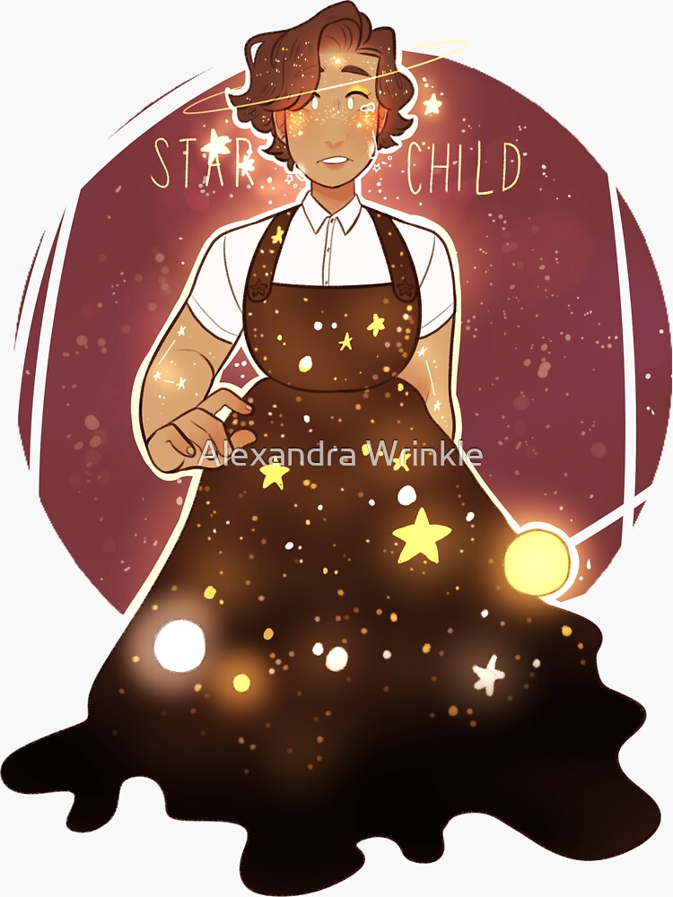 "Starchild - Ghost Quartet" Sticker for Sale by Alexandra Wrinkle ...