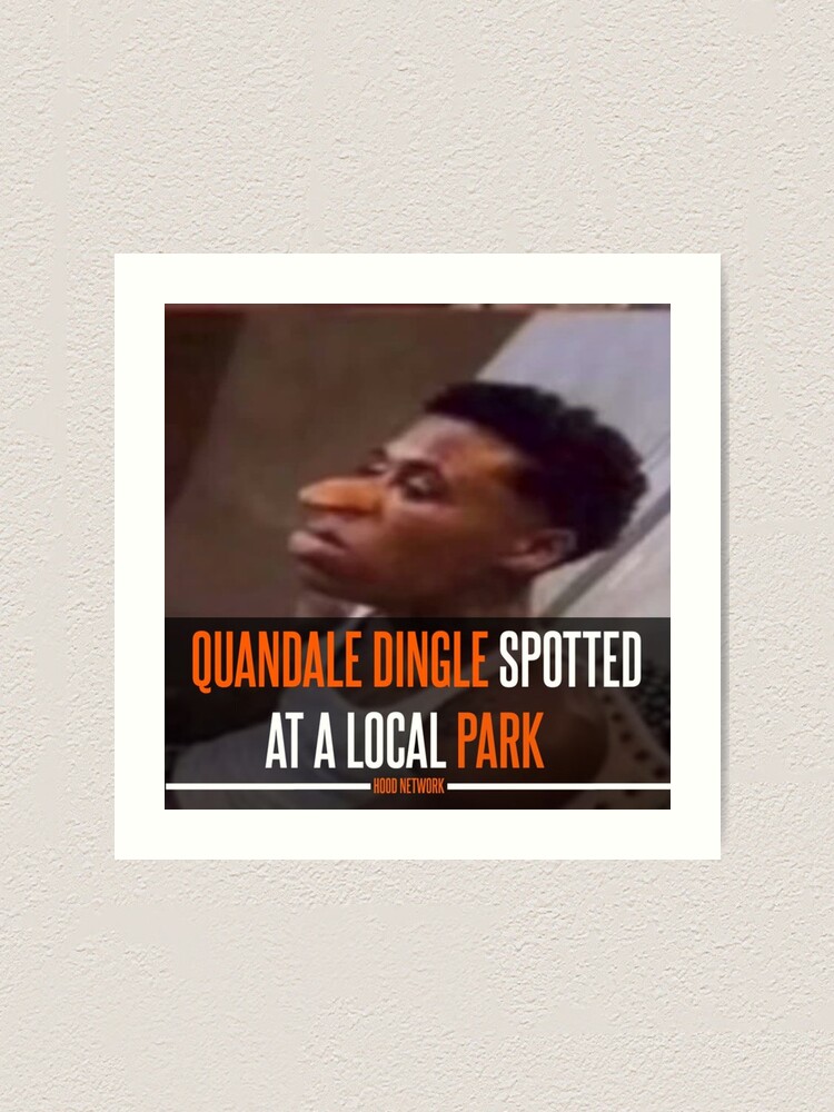 "Quandale Dingle Meme" Art Print for Sale by OutdoorLivingLi | Redbubble