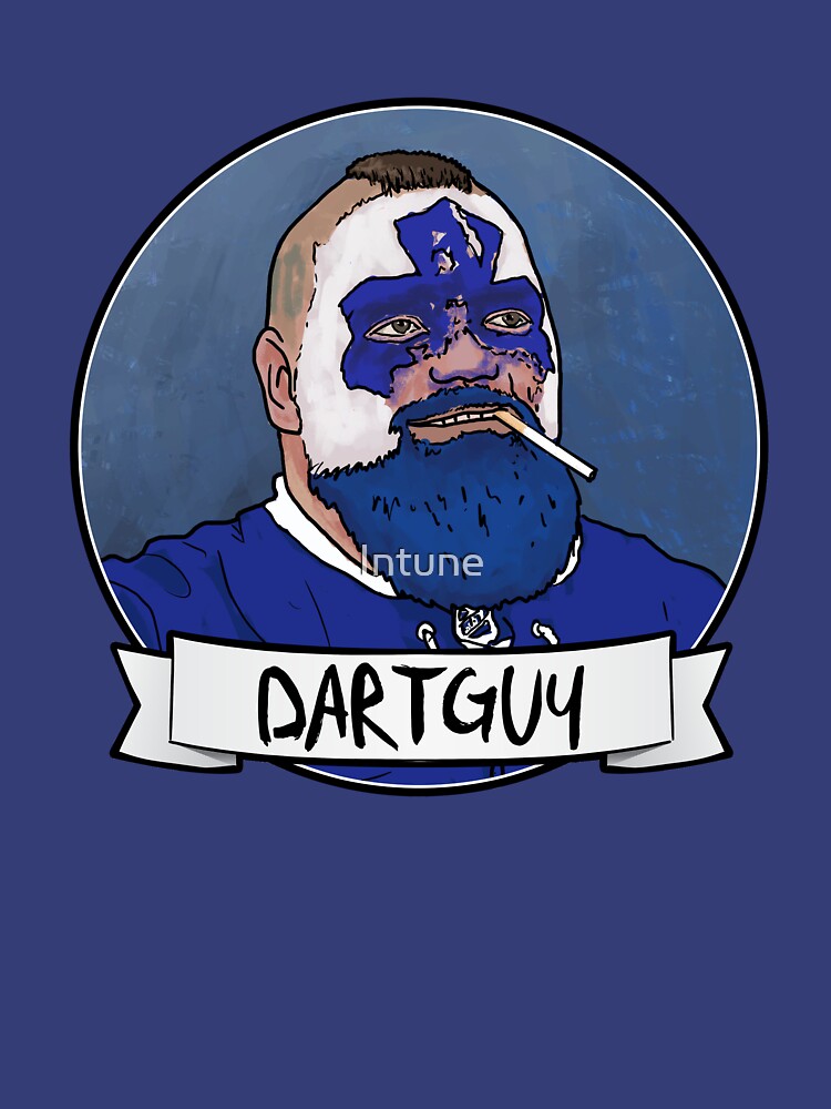 "DartGuy DartMan Leafs Fan Hockey T-shirt Love Dart Guy" T-shirt for ...