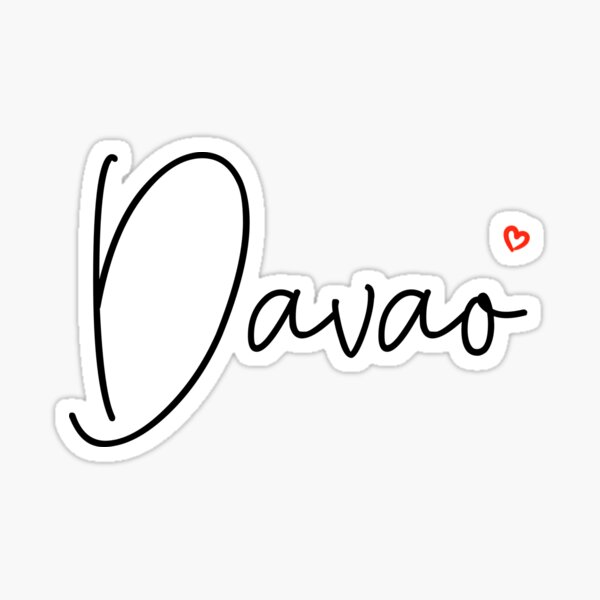 "Davao" Sticker for Sale by MerchSuperb | Redbubble