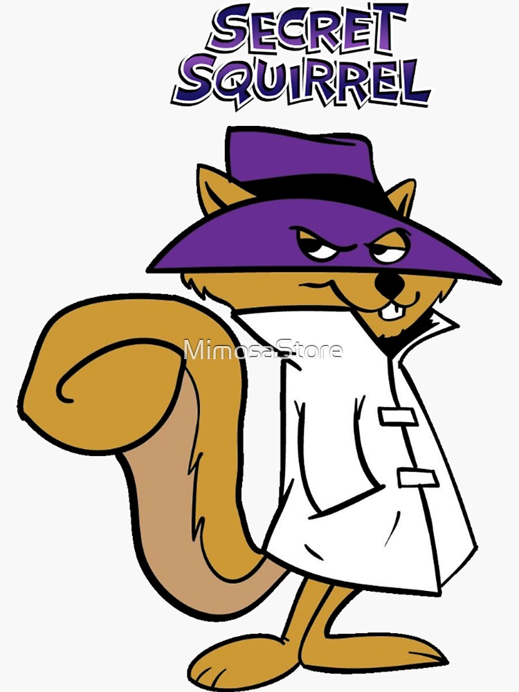 "Secret Squirrel" Sticker for Sale by MimosaStore | Redbubble
