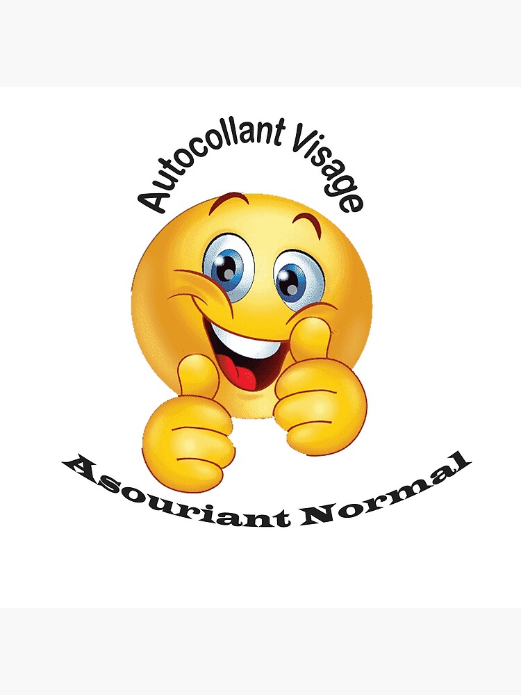 "normal smiley face sticker" Poster for Sale by Artprohere | Redbubble