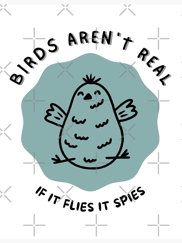 "Birds Aren't Real - If It Flies It Spies" Poster for Sale by bsrishika ...