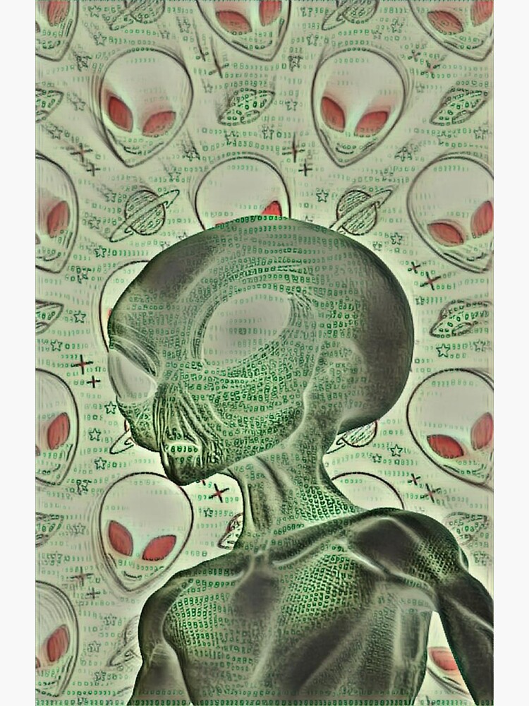"Alien trip 2" Sticker by DaGollum | Redbubble