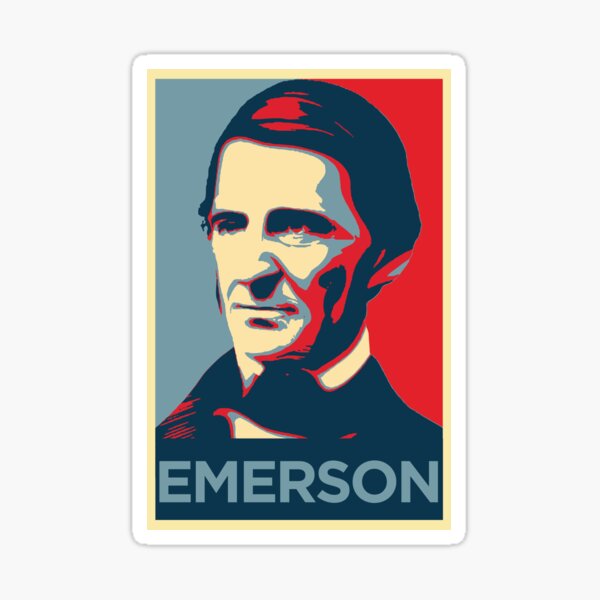 "Ralph Waldo Emerson" Sticker for Sale by MrFunkhouser | Redbubble