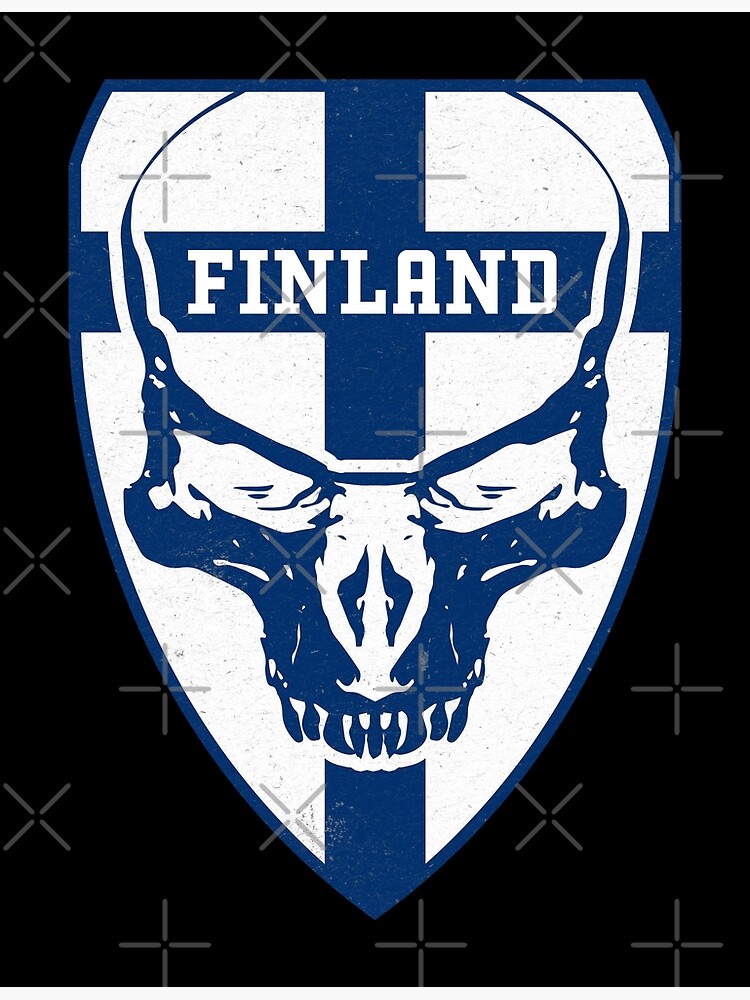 "Finnish Skull Flag" Poster for Sale by shahank | Redbubble