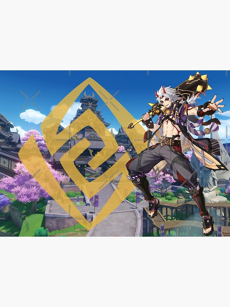 "Arataki Itto - Genshin Impact" Poster by VelvetZone | Redbubble