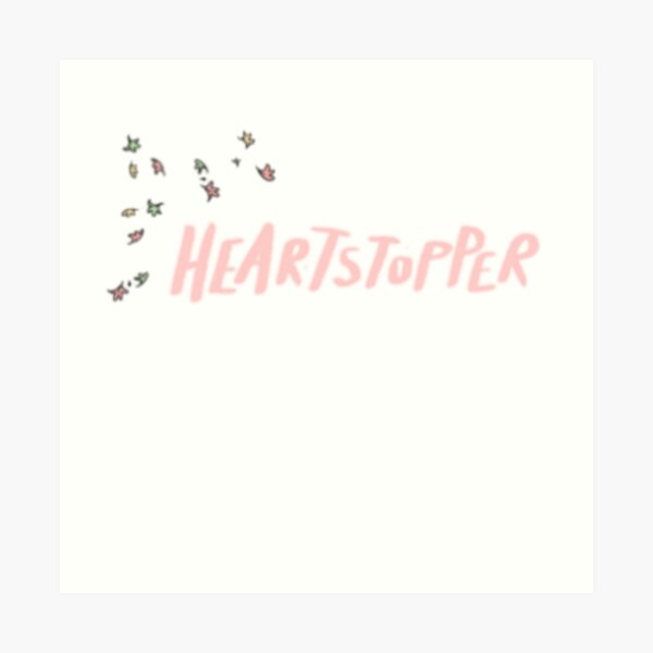 "heartstopper logo" Art Print for Sale by tidgeis | Redbubble