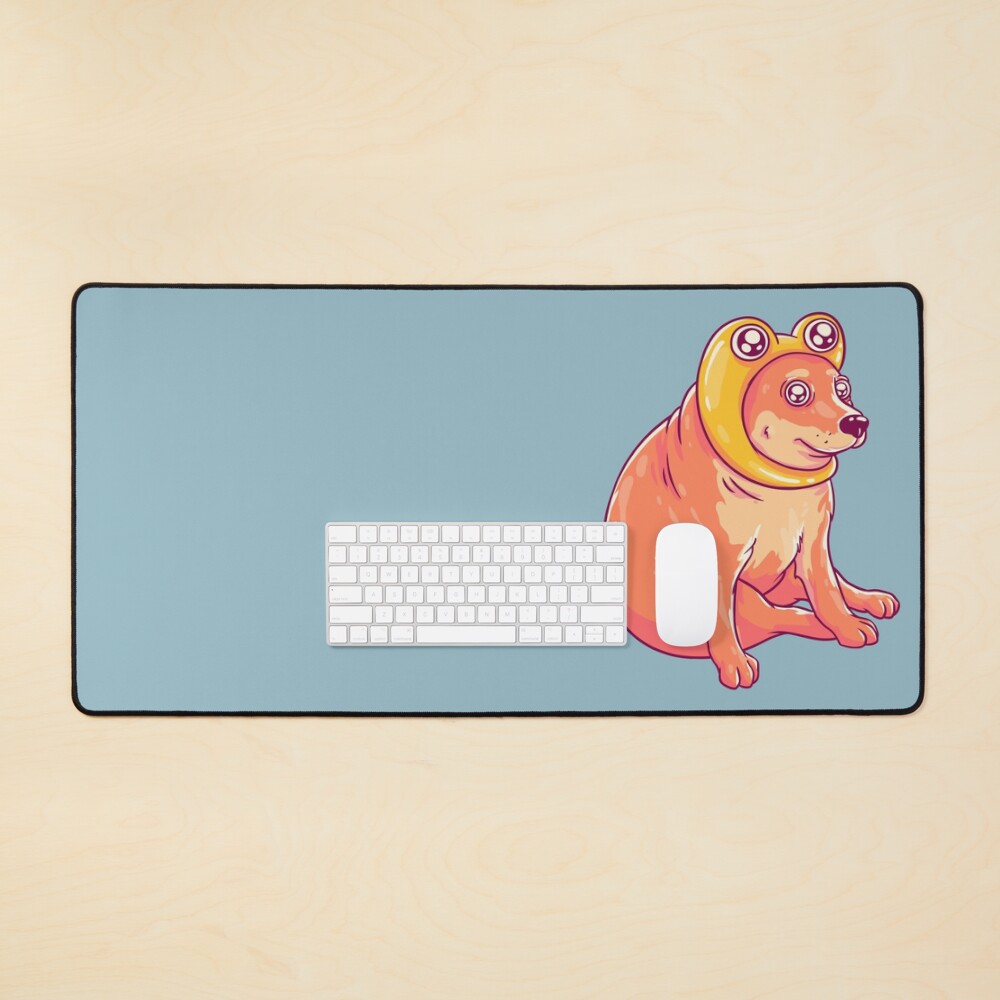 Alfombrilla de ratón «Cheems de rana | amarillo | Shibe | Shiba-Inu ...