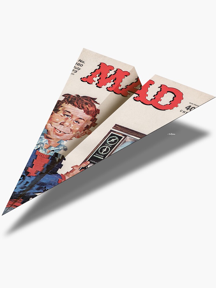 "MAG Paper Airplane 160" Sticker by YoPedro | Redbubble