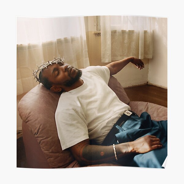 "Kendrick Lamar On Couch Picture" Poster for Sale by Wortelsap | Redbubble