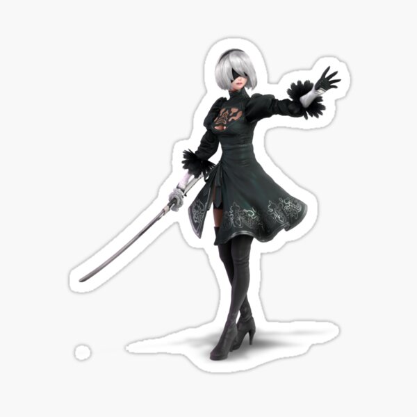 "2 B Nier Automata" Sticker by AniePieArt | Redbubble