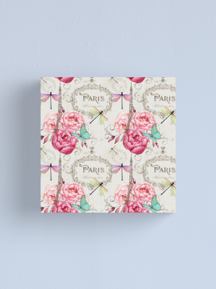 "Paris Flower Market repeating pattern" Canvas Print by Glimmersmith ...