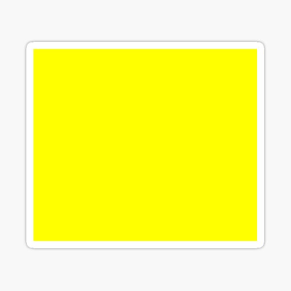 "Yellow Solid color" Sticker for Sale by Yellowishh | Redbubble
