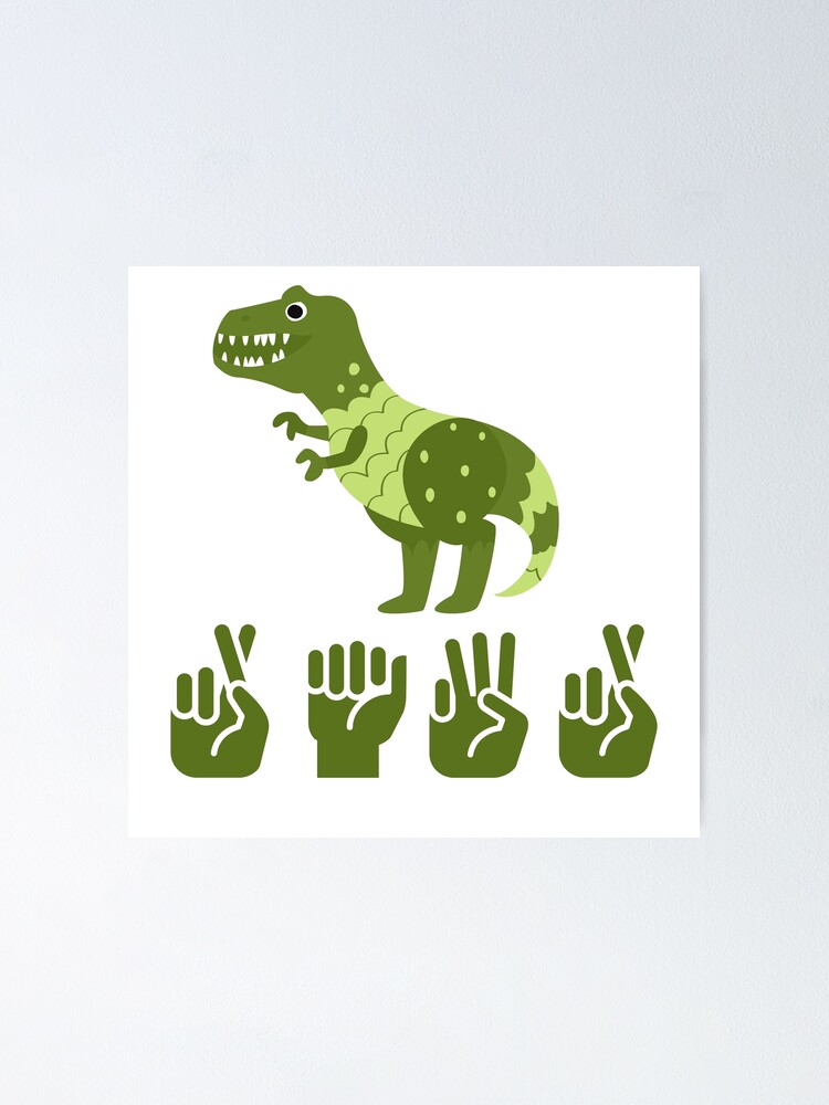 "ASL RAWR- Kids American Sign Language" Poster for Sale by Makaylamrm ...