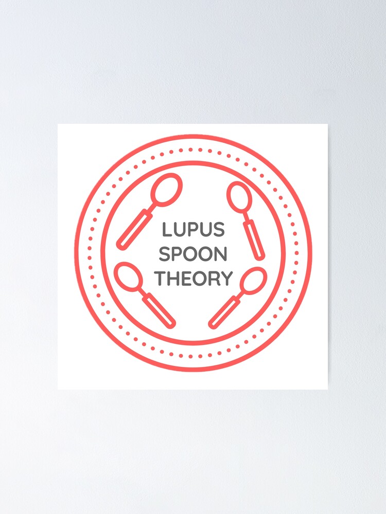 "LUPUS SPOON THEORY" Poster for Sale by aimless-snail | Redbubble