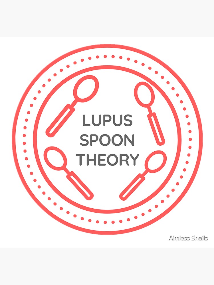 "LUPUS SPOON THEORY" Sticker by aimless-snail | Redbubble