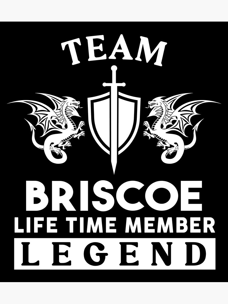 Póster «Camiseta con nombre de Briscoe - Camiseta con artículo de ...