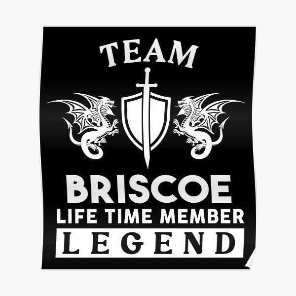 Póster «Camiseta con nombre de Briscoe - Camiseta con artículo de ...