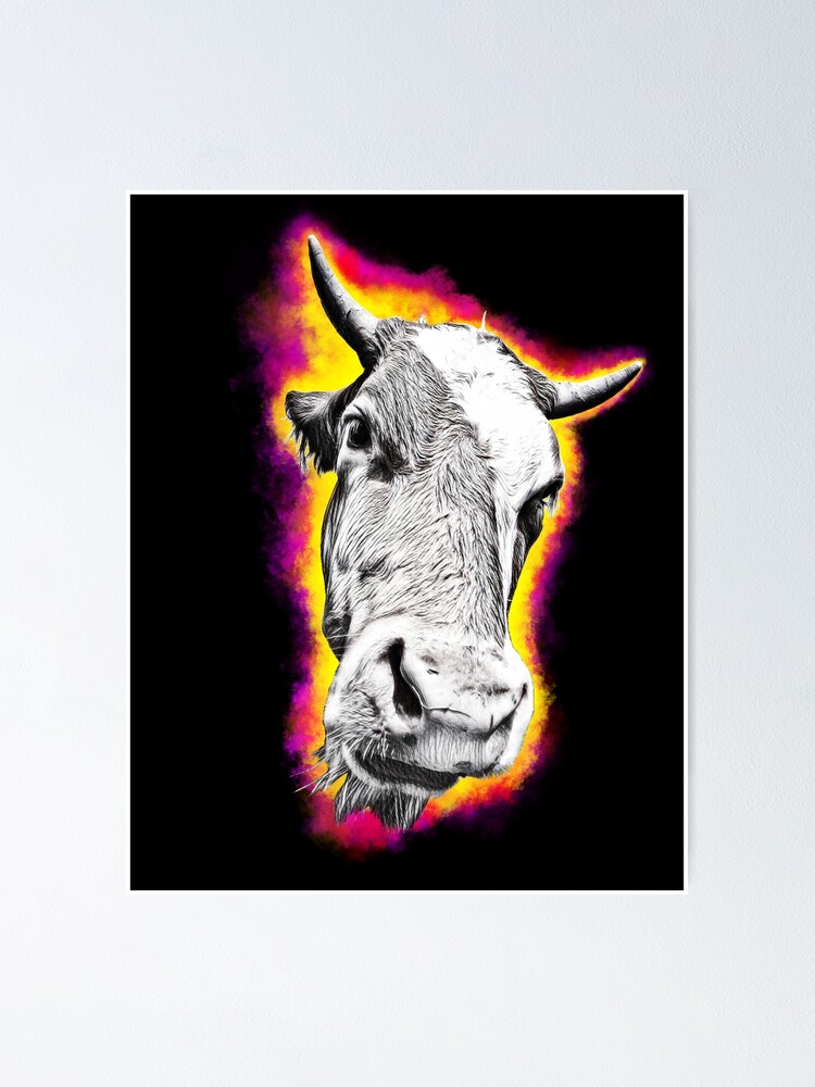 "Shiny Cow" Poster for Sale by KapPlanet | Redbubble