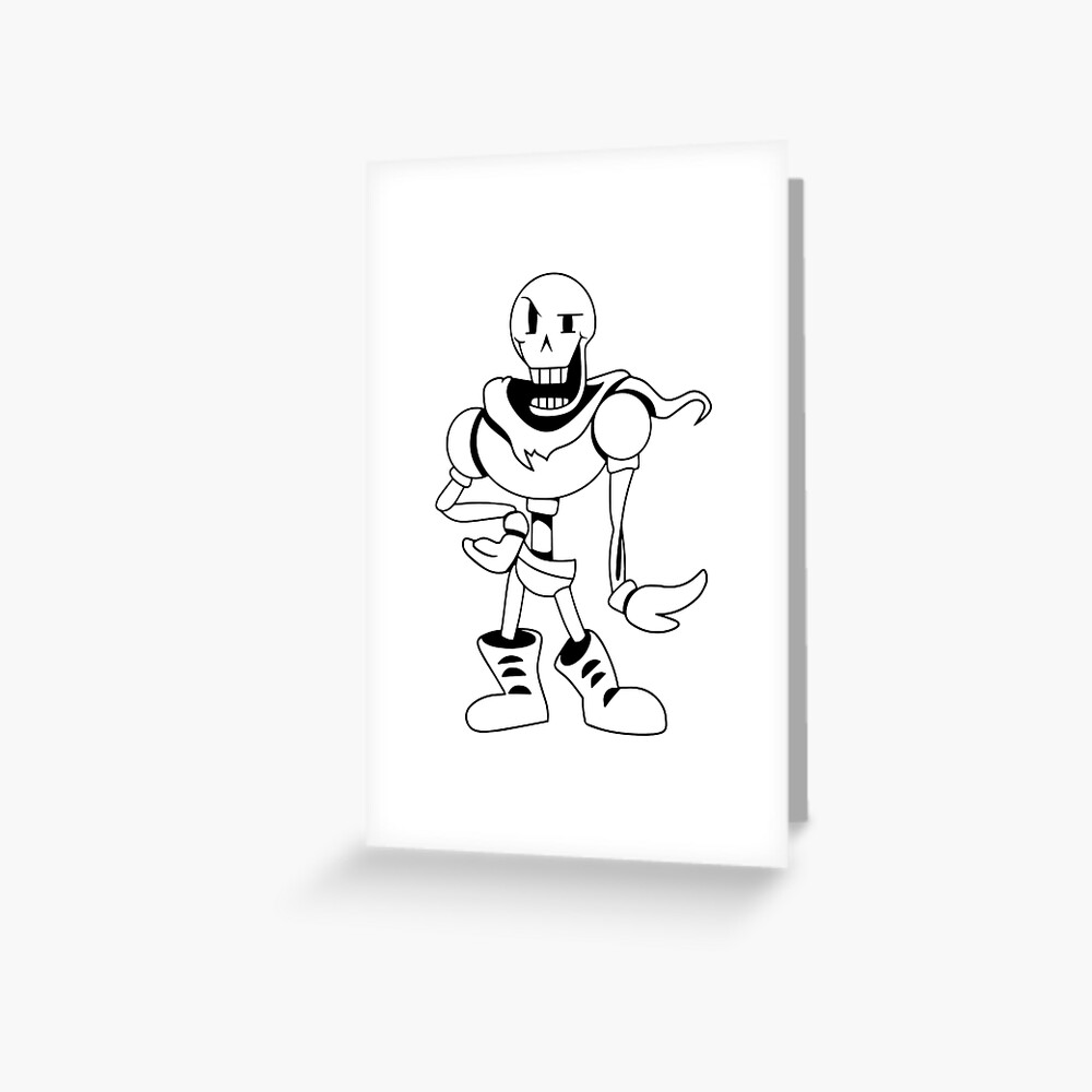 "Papyrus Undertale" Greeting Card for Sale by PineLemon | Redbubble