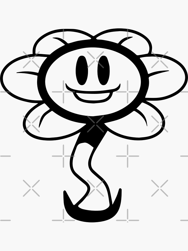 "Flowey Undertale" Sticker for Sale by PineLemon | Redbubble