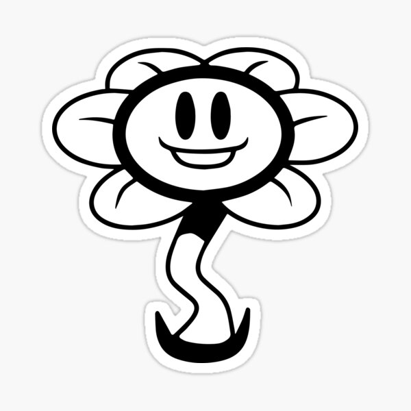 "Flowey Undertale" Sticker for Sale by PineLemon | Redbubble