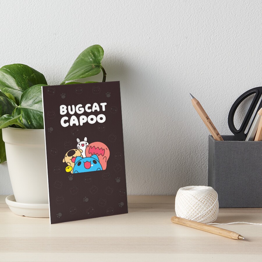 "Kawaii Aesthetic Bugcat Capoo" Art Board Print for Sale by ...