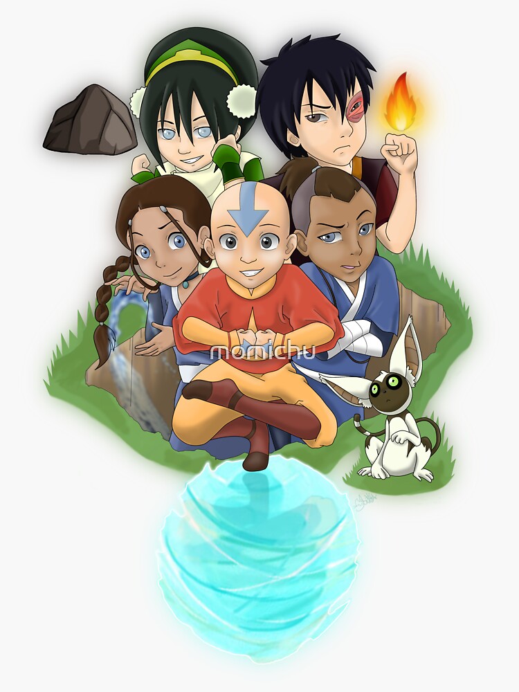 "Avatar The Last AirBender" Sticker for Sale by momichu | Redbubble