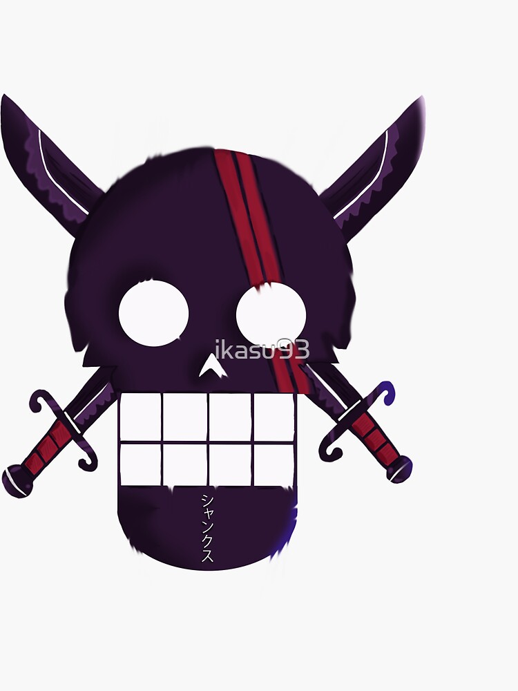 "shanks" Sticker by ikasu93 | Redbubble